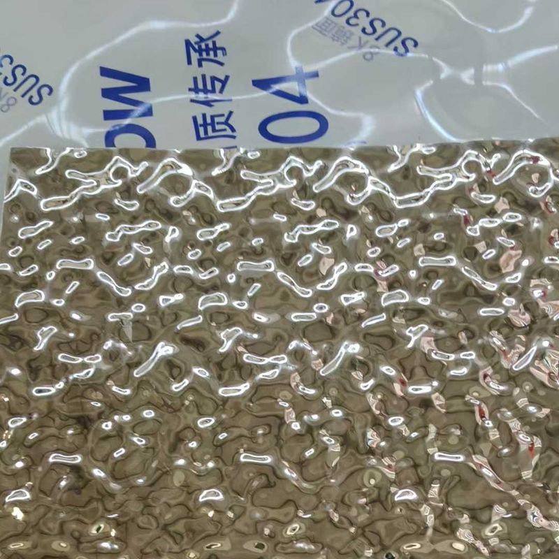 Water Ripple Metal Sheet 304 201 Stainless Steel Wall Metal Decorative ...